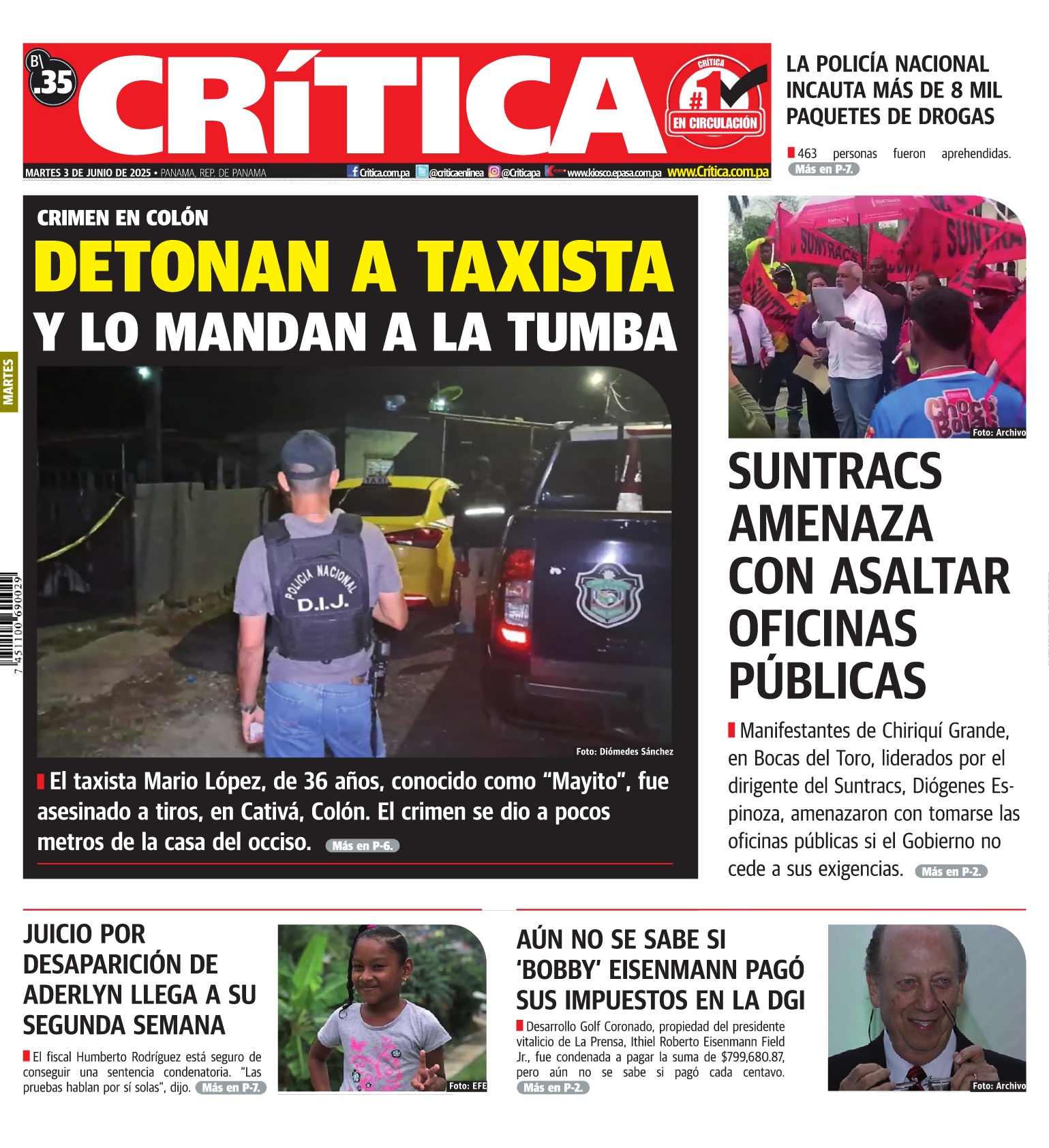 CRÍTICA - Diario de circulación nacional con Noticias y Novedades de ...