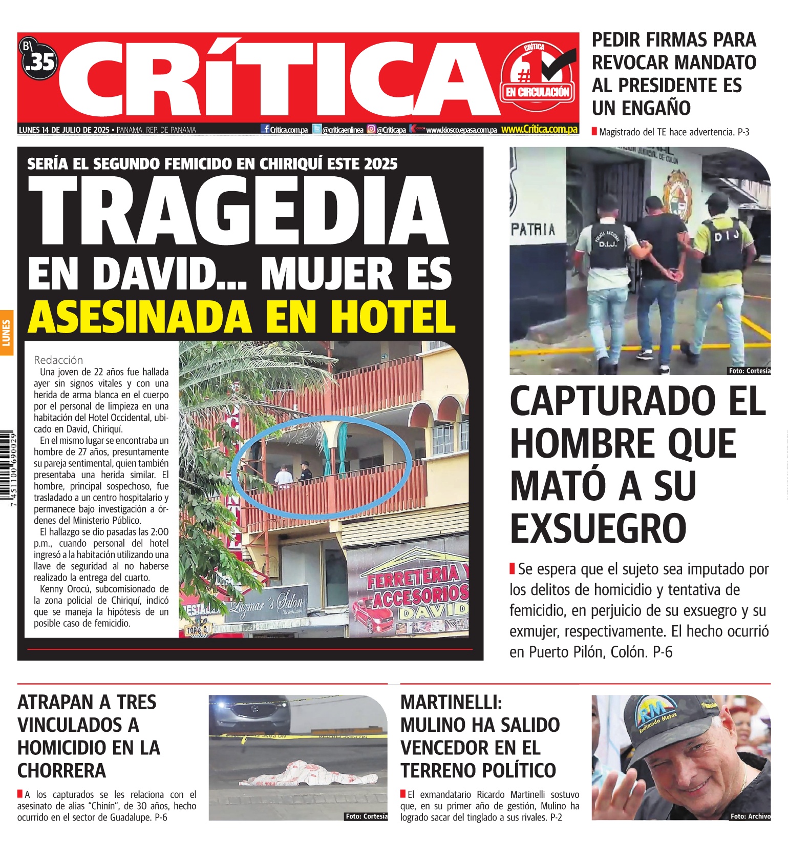 CRÍTICA - Diario de circulación nacional con Noticias y Novedades de ...